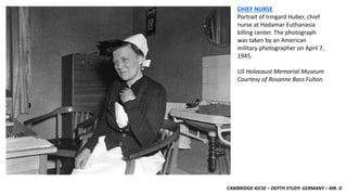HISTORY IGCSE CONTENT - 20TH CENTURY OPTION - DEPTH STUDY GERMANY: THE ...
