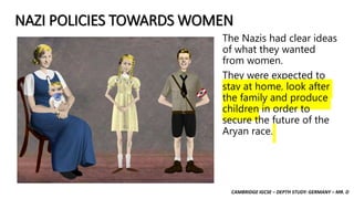 HISTORY IGCSE CONTENT - 20TH CENTURY OPTION - DEPTH STUDY GERMANY: THE ...