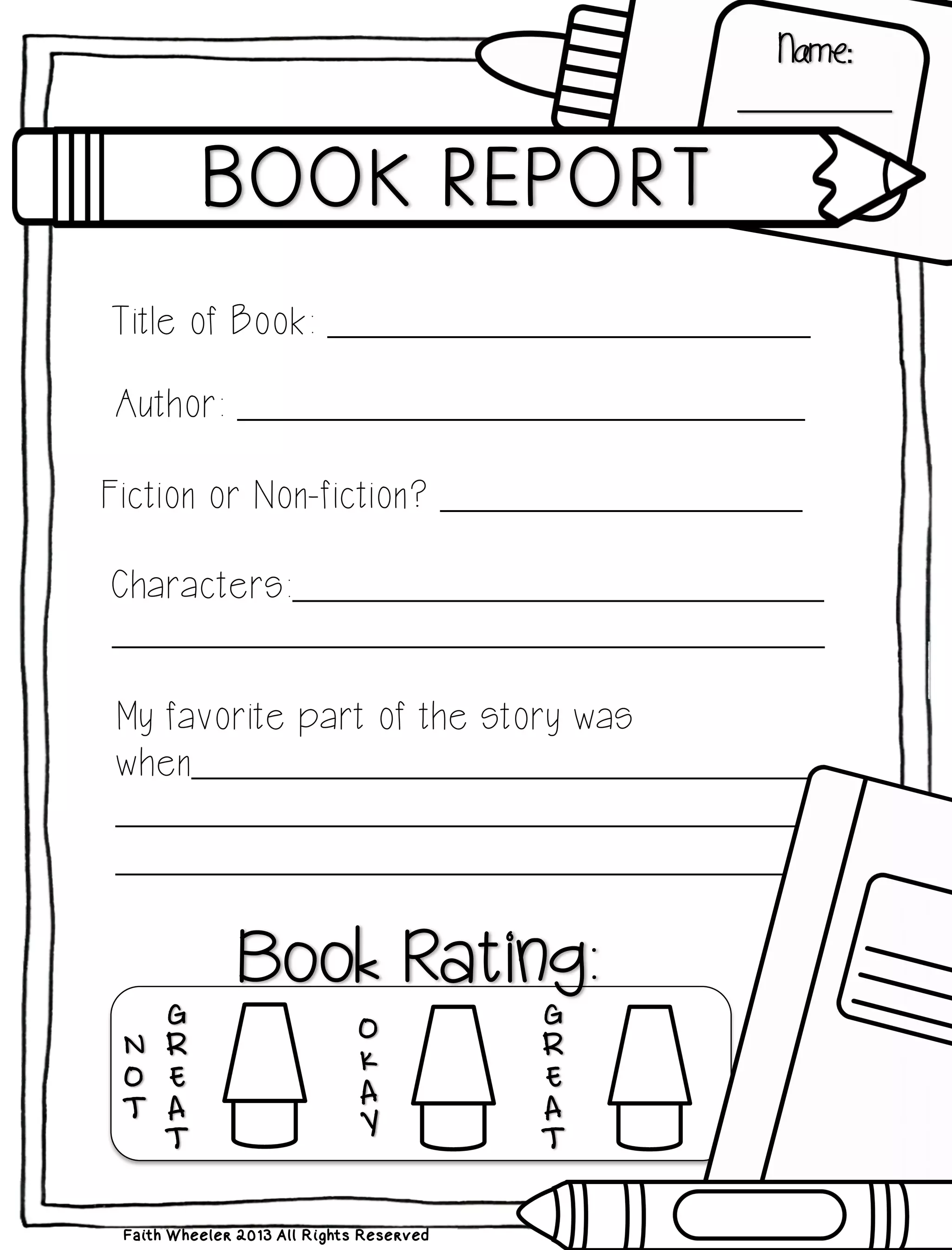 back to school book reports | PDF