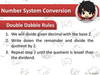 Decimal to Binary Conversion | PPTX | Computing | Technology & Computing