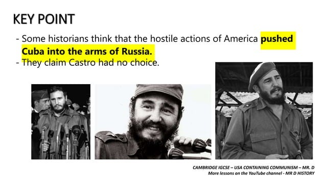 HISTORY IGCSE CONTENT - 20TH CENTURY OPTION - USA CONTAINING COMMUNISM ...