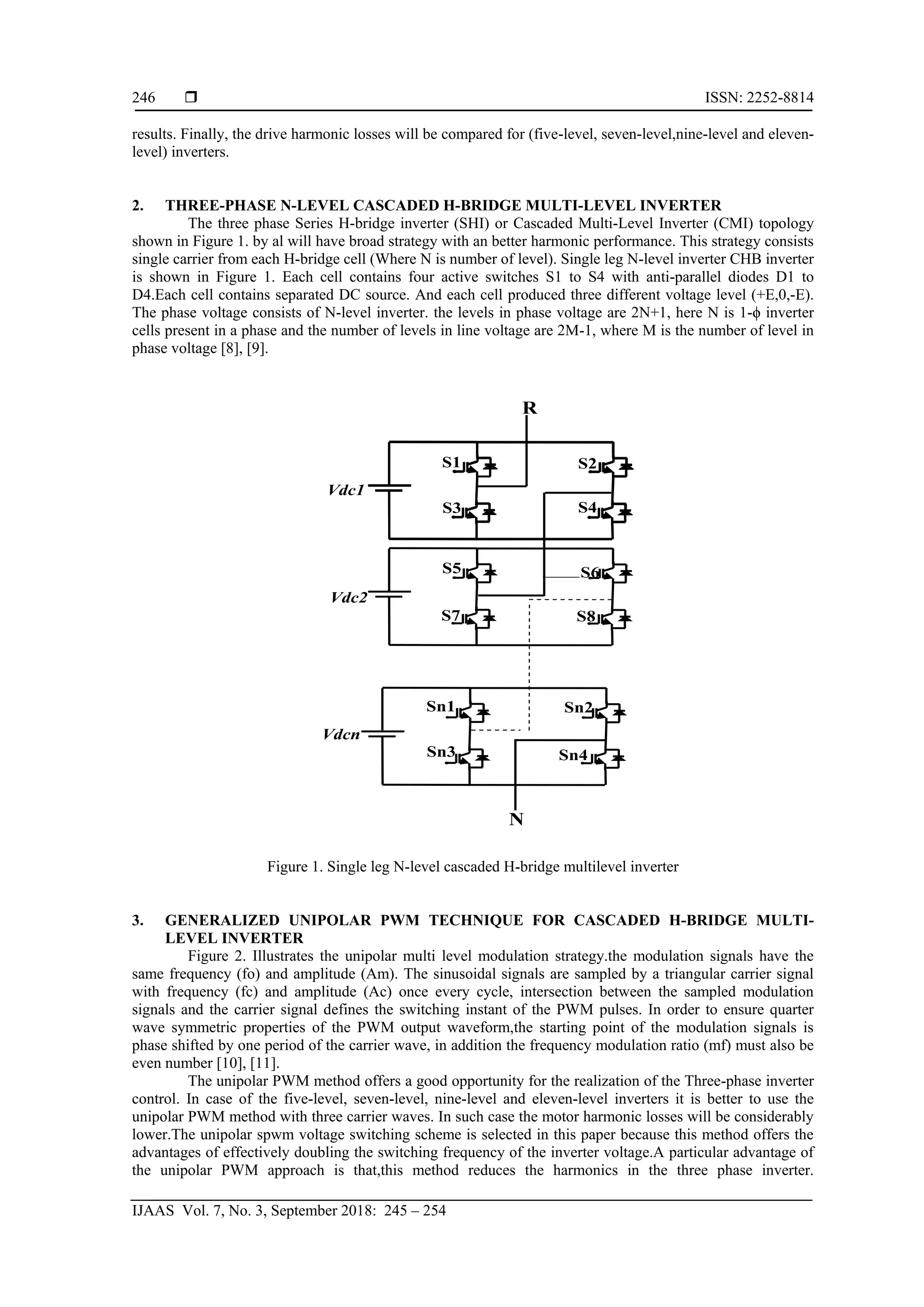 Analysis and Implementation of Unipolar PWM Strategies for Three Phase Cascade Multilevel ...