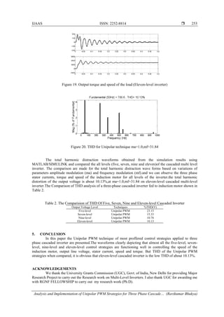 Analysis and Implementation of Unipolar PWM Strategies for Three Phase Cascade Multilevel ...