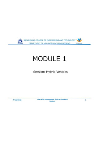Hybrid vehicles | PDF