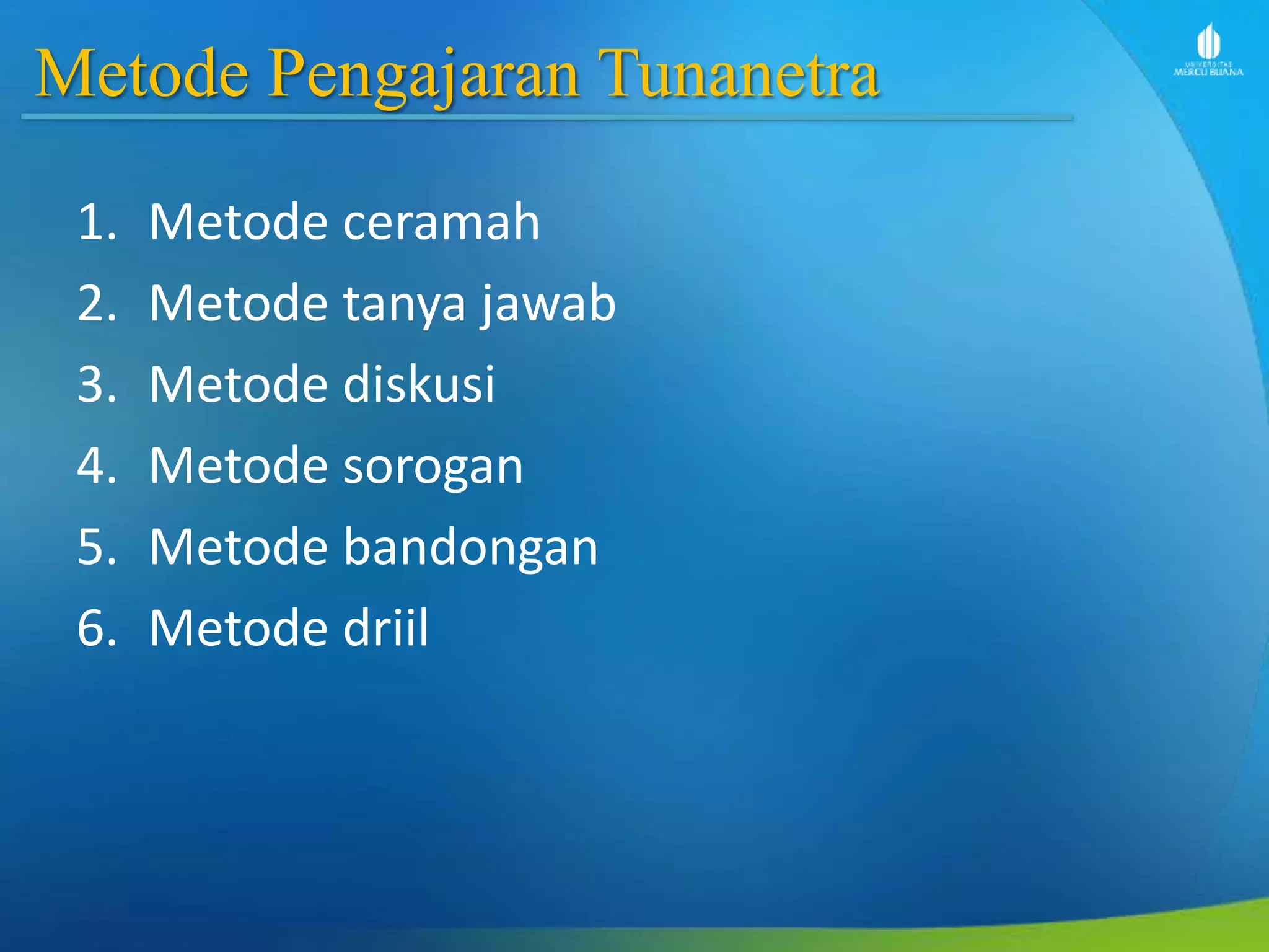 Metode Pengajaran ABK | PPT