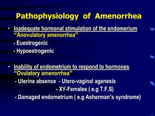 Amenorrhea NISHTAR | PPT