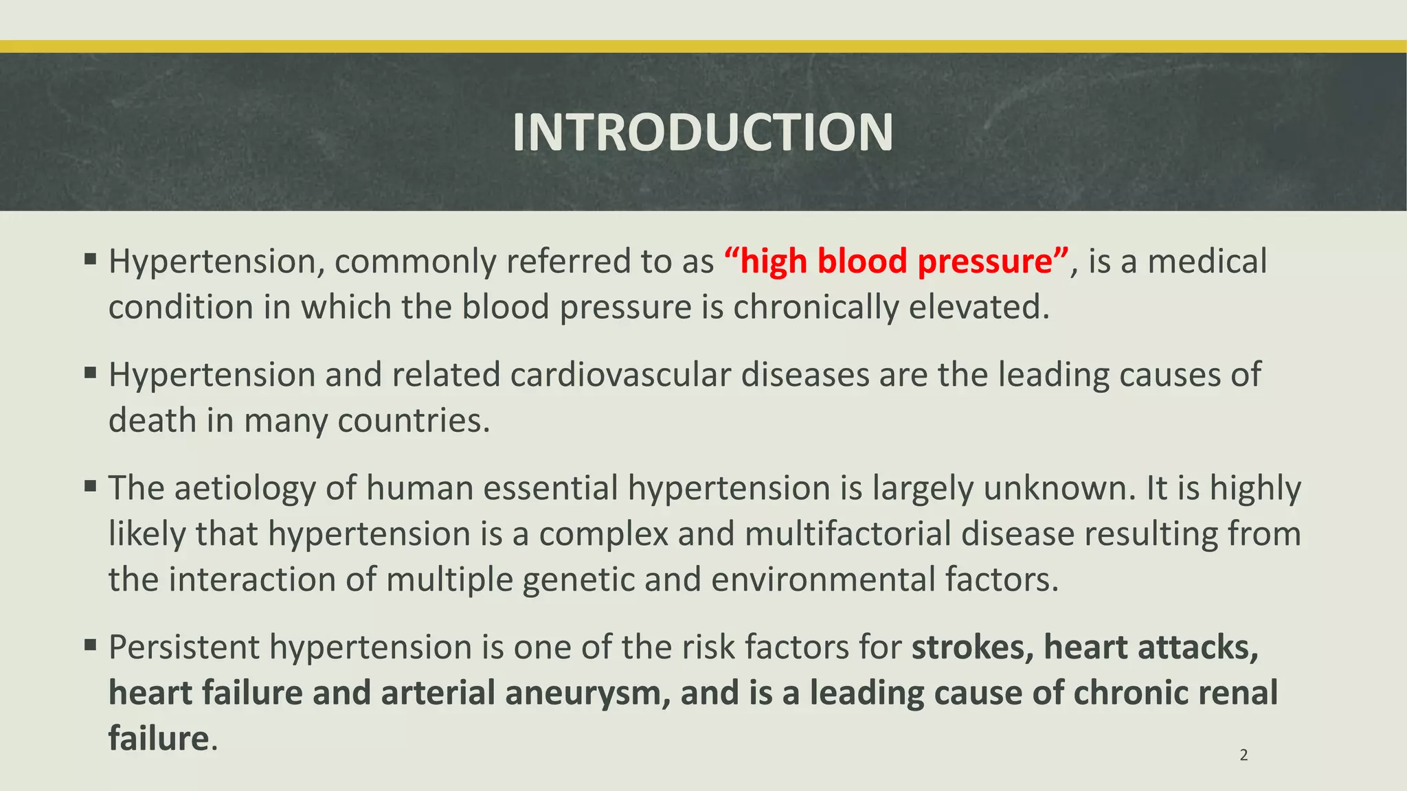 Animal Models for anti-hypertensive Drugs | PPTX