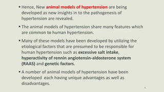Animal Models for anti-hypertensive Drugs | PPTX