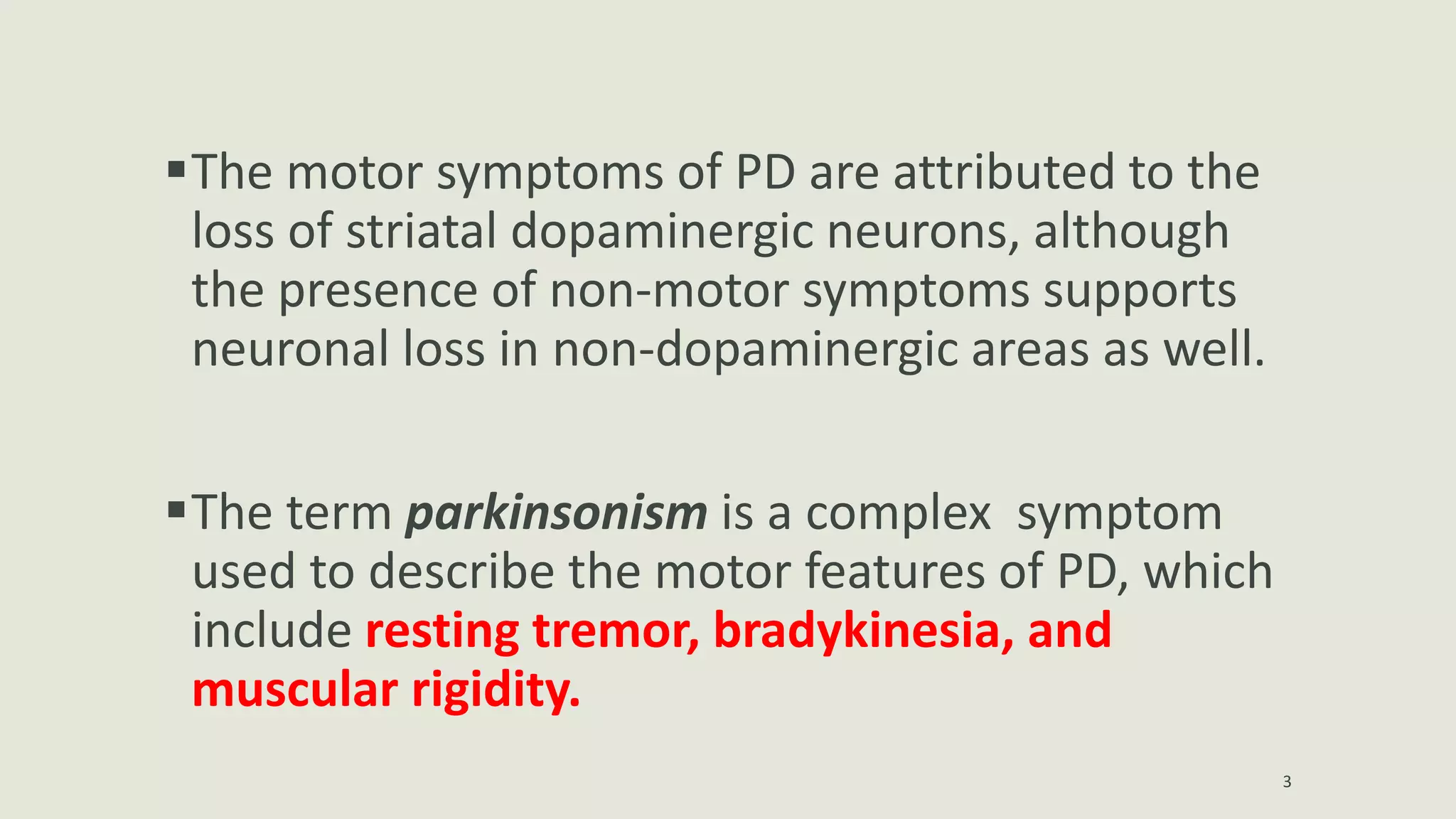 Parkinson's Disease [Advanced Pharmacology] | PPTX