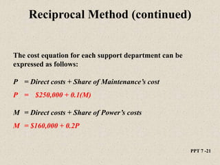 AOKASI BIAYA DEPARTEMEN PEMBANTU | PPT