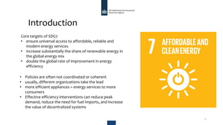 Integrating energy access, efficiency and renewable energy policies in ...