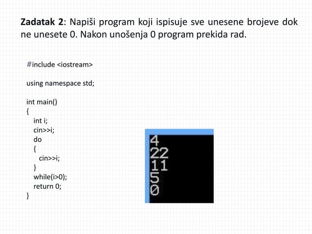 WHILE PETLJA-CIKLICNE STRUKTURE | PPT