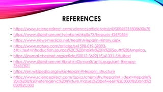 Heparin: Source, Structure, Chemistry, MOA and Uses | PDF