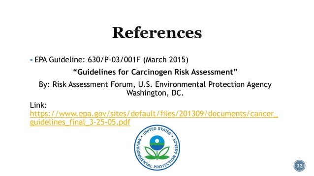 EPA Guidelines for Carcinogen Risk Assessment.pptx