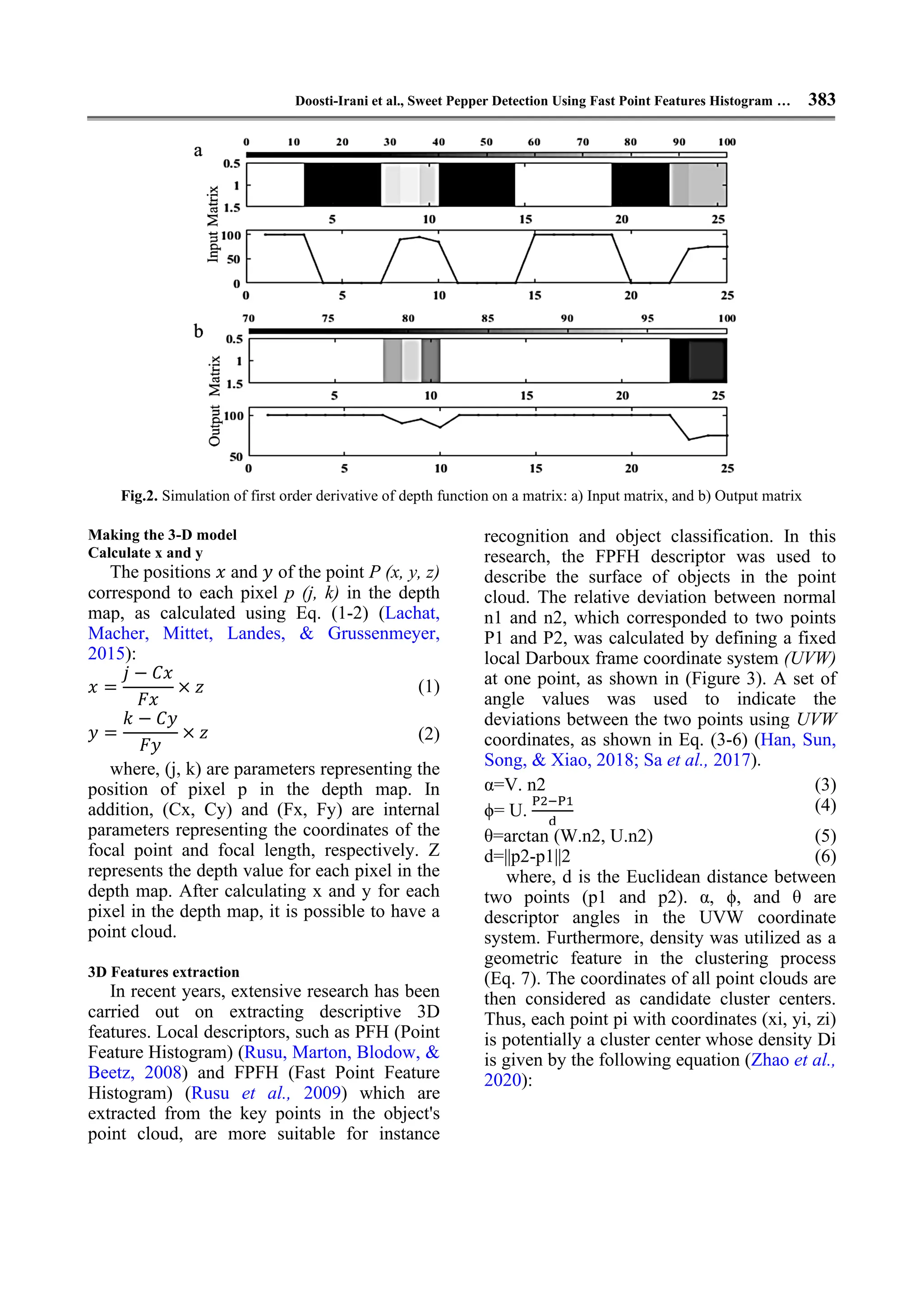 Sweet Pepper Detection Using Fast Point Features Histogram and ...