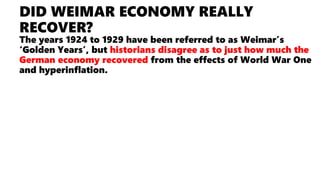 DEPTH STUDY GERMANY: WEIMAR REPUBLIC - 07. STRESEMMAN ERA 1924-1929 | PPT
