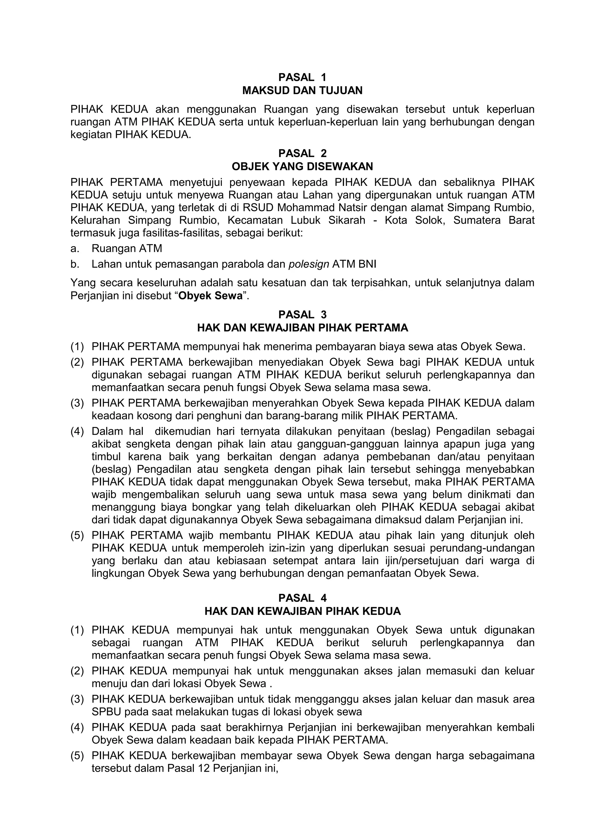 07. PERJANJIAN SEWA ATM RSUD M. Natsir.doc