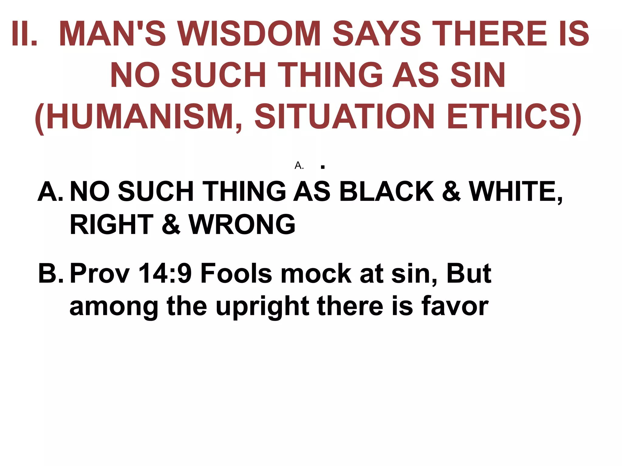 god's wisdom vs man's wisdom | PPTX