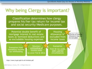 Understanding Clergy Payroll : QuickBooks | PDF