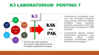 Keselamatan dan kesehatan kerja-LABORATORIUM. | PDF
