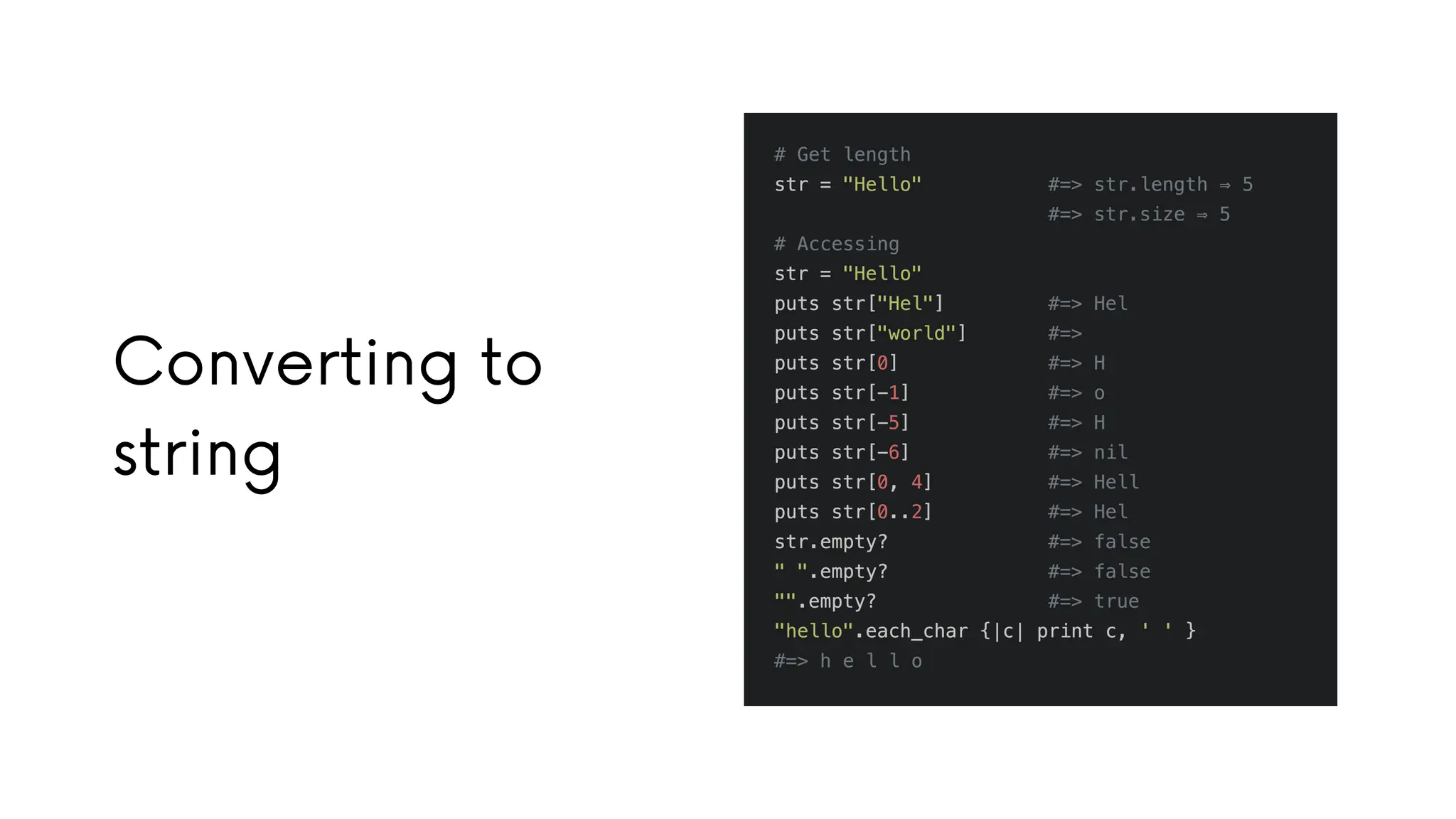 07. Ruby String Slides - Ruby Core Teaching | PPT 07. Ruby String Slides - Ruby Core Teaching | PPT