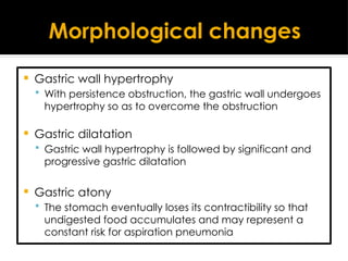 GASTRIC OUTLET OBSTRUCTION, pathophysiology and management overview | PPTX