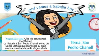 07. PPT PEDRO CHANEL HERMANDAD MARISTA . | PPTX