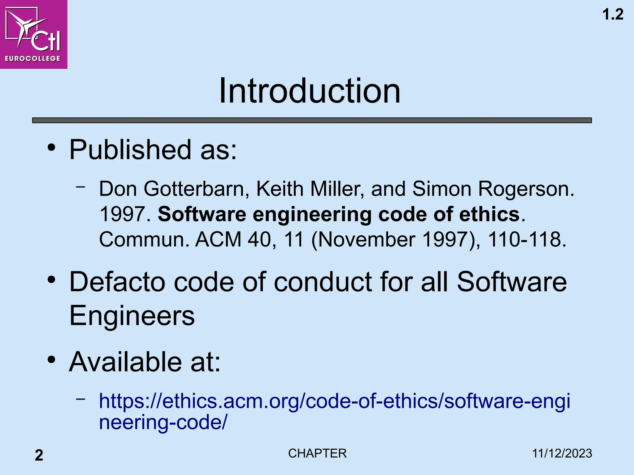 ACS Professional Code for Software Engineers | PDF | Technology & Computing