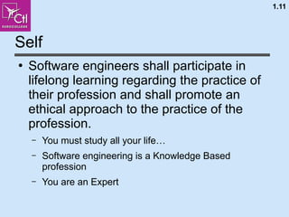 ACS Professional Code for Software Engineers | PDF | Technology & Computing