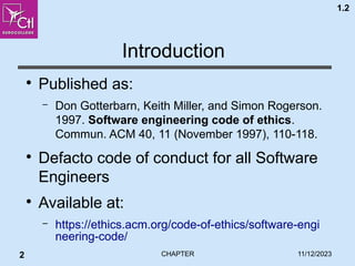 ACS Professional Code for Software Engineers | PDF | Technology & Computing