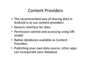 Android Data Persistence | PPT