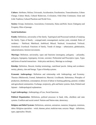 NTA UGC NET JRF - 07 anthropology-new updated syllabus | PDF