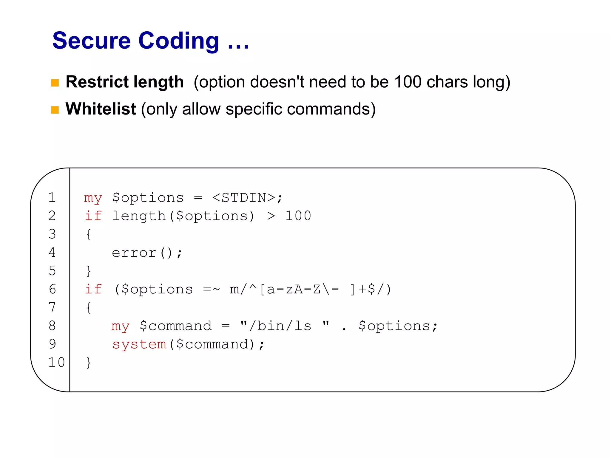 07 application security fundamentals - part 2 - security mechanisms - data validation | PPTX ...