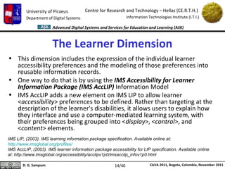 Technology-Enhanced Learning for All: The eAccess Framework | PPT | Web ...