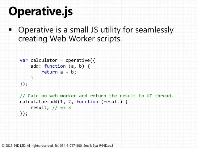 Async & Parallel in JavaScript