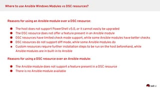 07 automate windowsenvironmentswithansibleanddsc | PPT