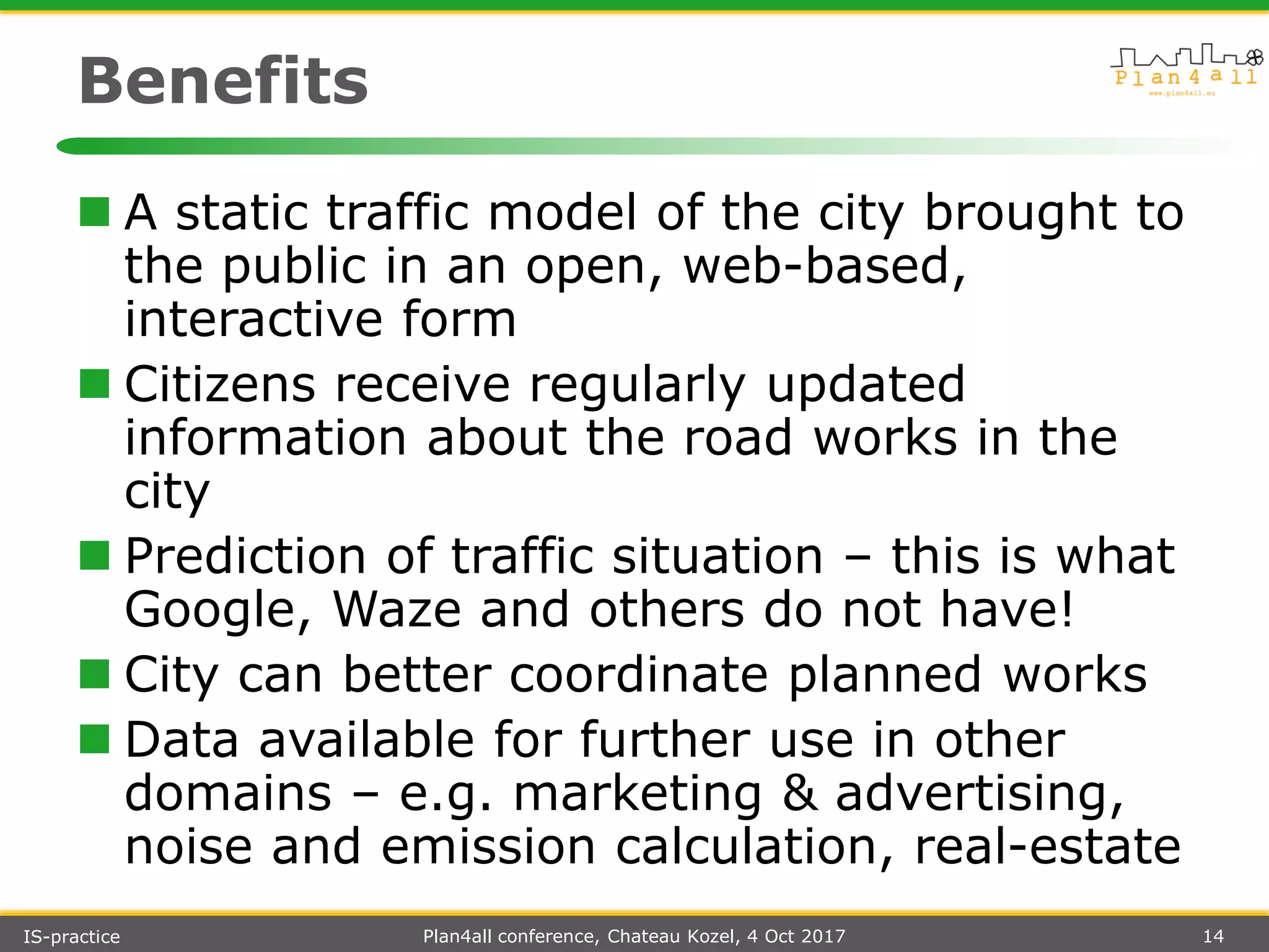 07 Traffic volumes visualization – the Pilsen Case | PPT