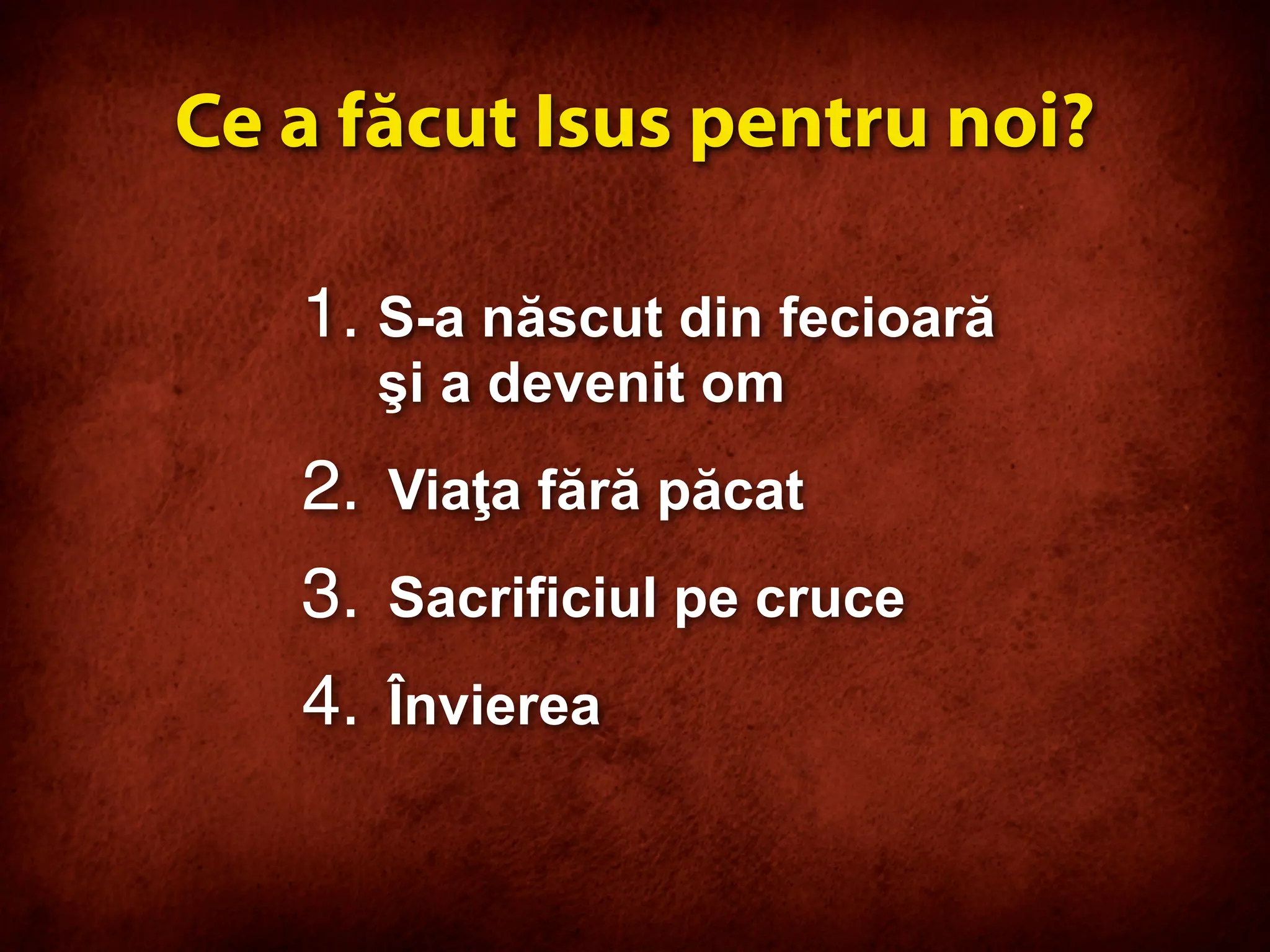 07. Ce a facut isus pentru noi? | PDF