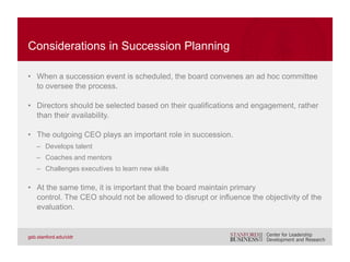 CEO Succession Planning - Quick Guide | PDF