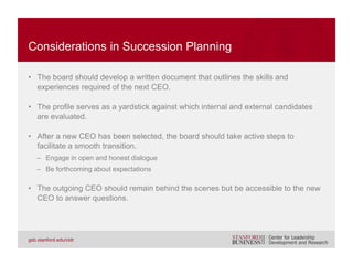 CEO Succession Planning - Quick Guide | PDF
