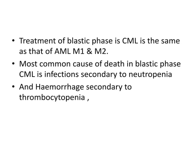 Chronic myeloid Leukemia | PPTX