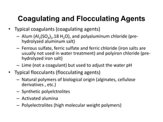 07 coagulation-flocculation-settling | PPTX