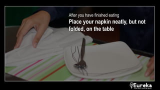 Corporate Etiquette - Dining Etiquette | PPTX