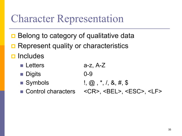 Data Representation | PPTX