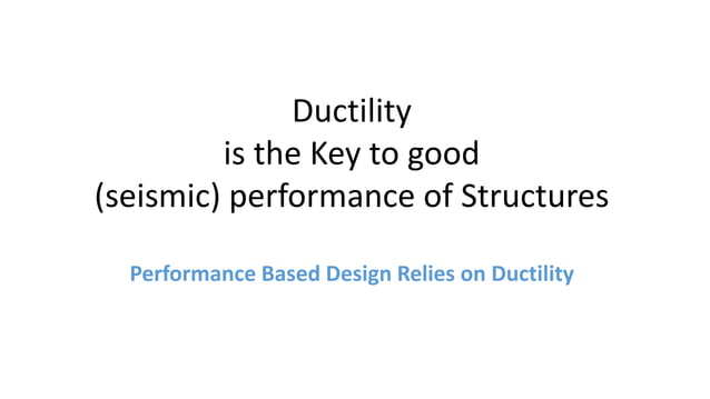 Importance of Ductility in Structural Performance Analysis | PDF