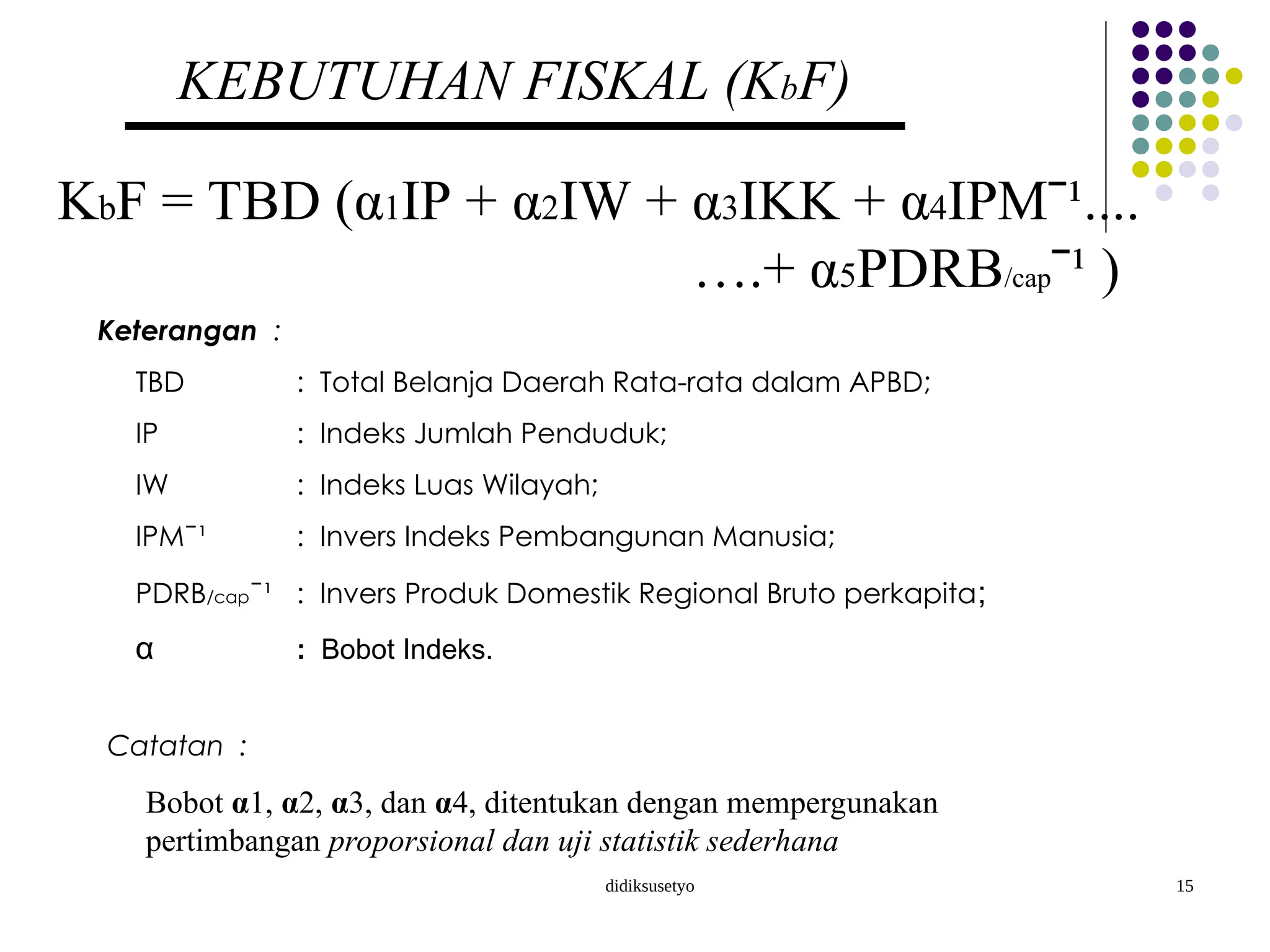 formula alokasi umum (DAU) pemerintahann | PPT