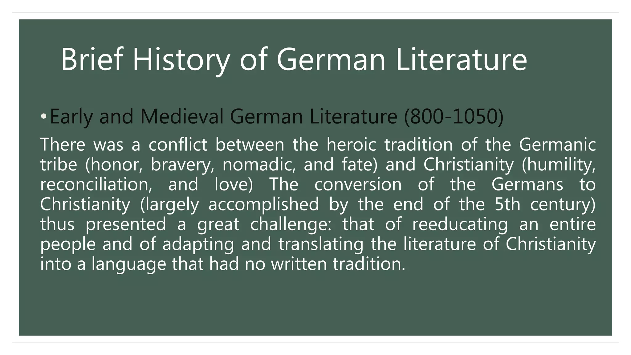 German literature | PPTX