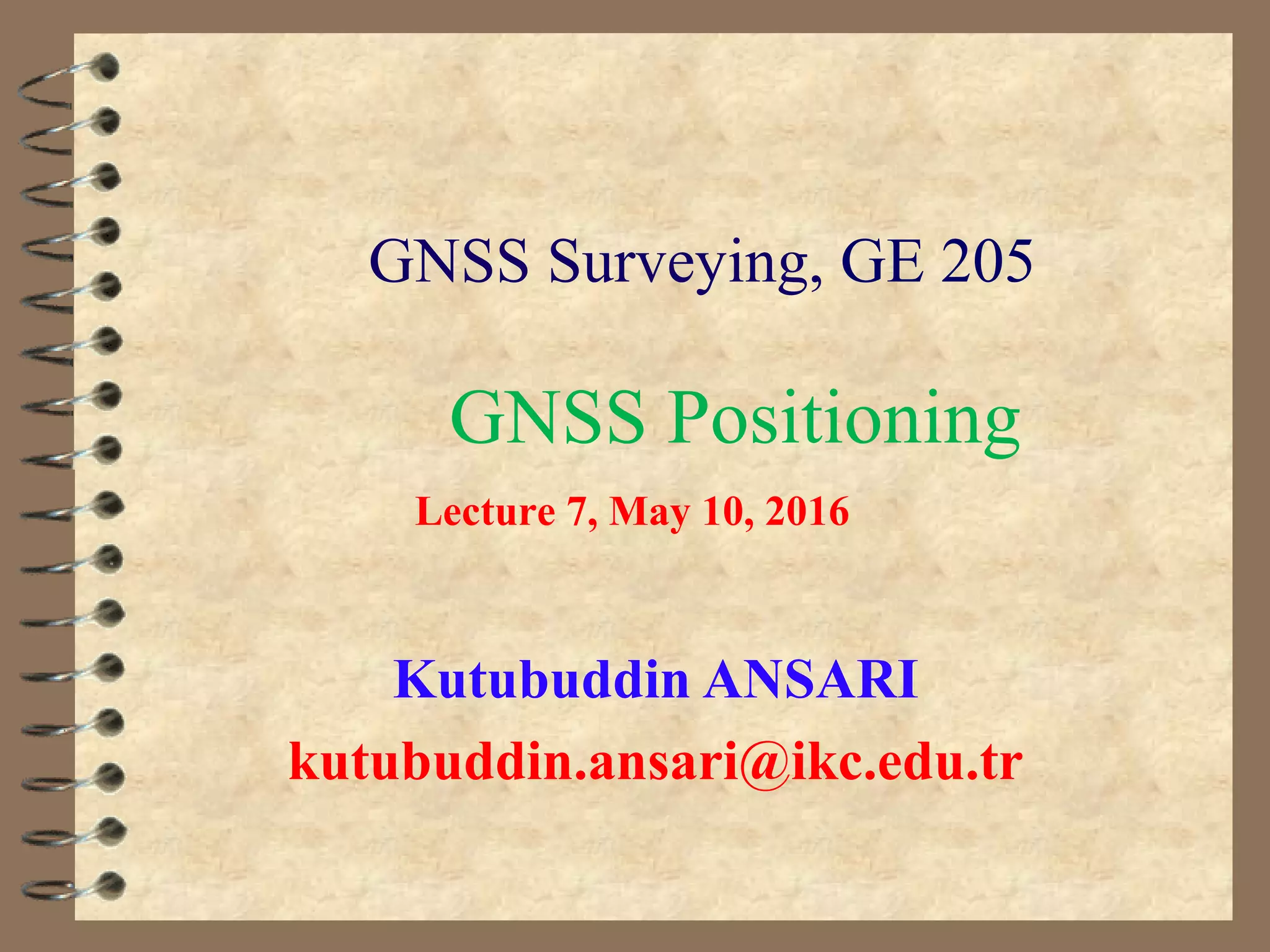 GNSS data collection | PPT