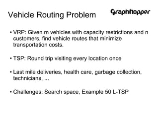Wherecamp Navigation Conference 2015 - GraphHopper Route Optimization | PPT
