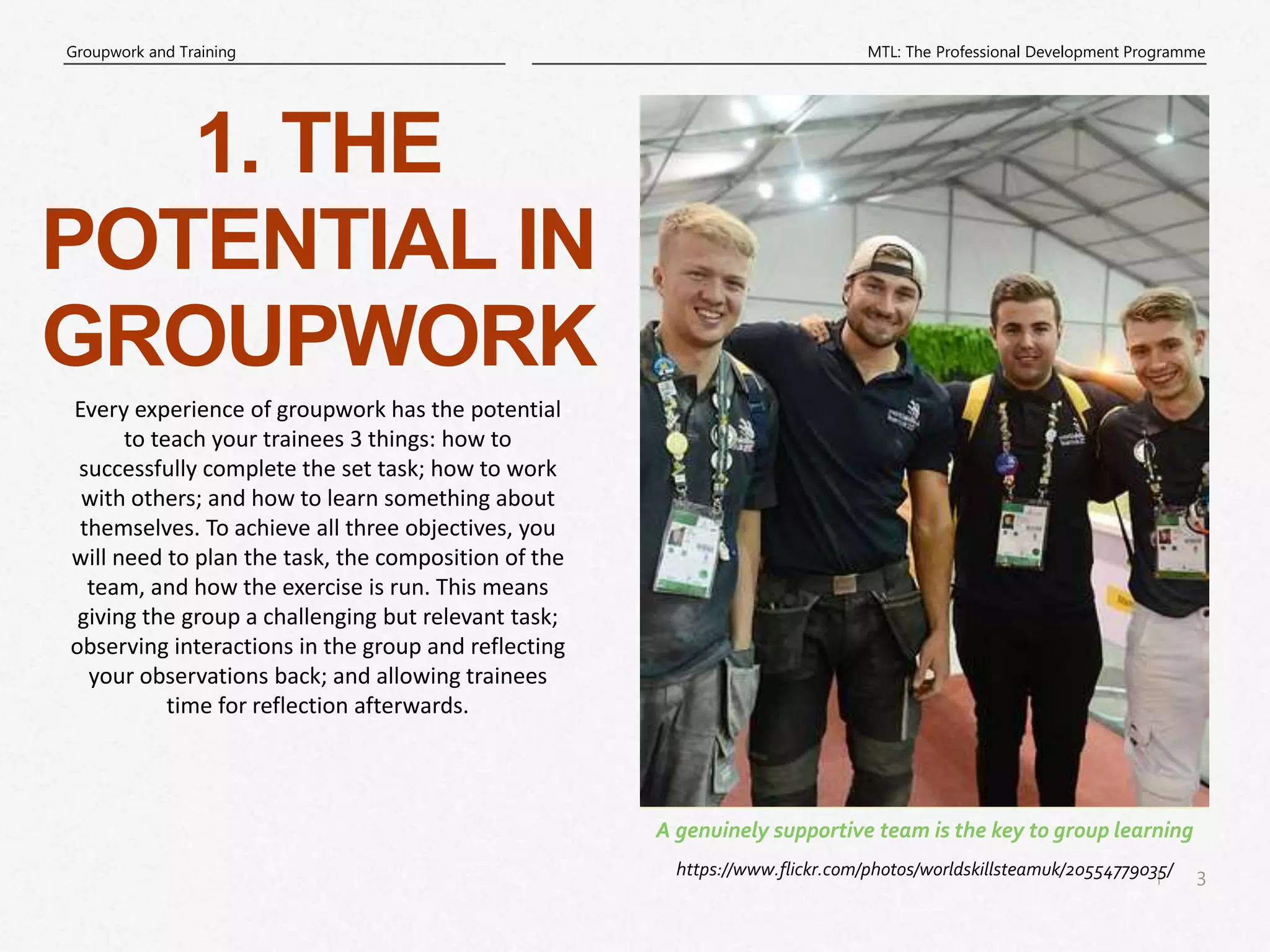 Groupwork and Training | PPT